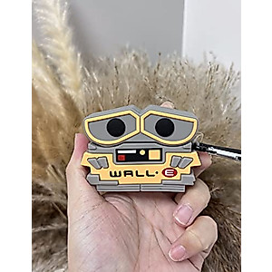 Monster Design Case for Apple AirPods Pro Case Cartoon Cover Silicone Shockproof 3D Cute Kawaii Protective Case Anti-Fall Headphone Case for Airpod Pro Case (Airpods Pro, Robot)