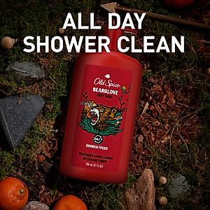 Old Spice Wild Bearglove Scent Body Wash for Men, 33.4 fl oz (Pack of 4)