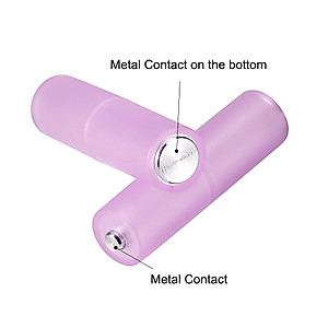 uxcell AAA to AA Battery Adapter Battery Converter Cases Holder Shell with Metal Contacts on Two Bottom Purple 4 Pcs