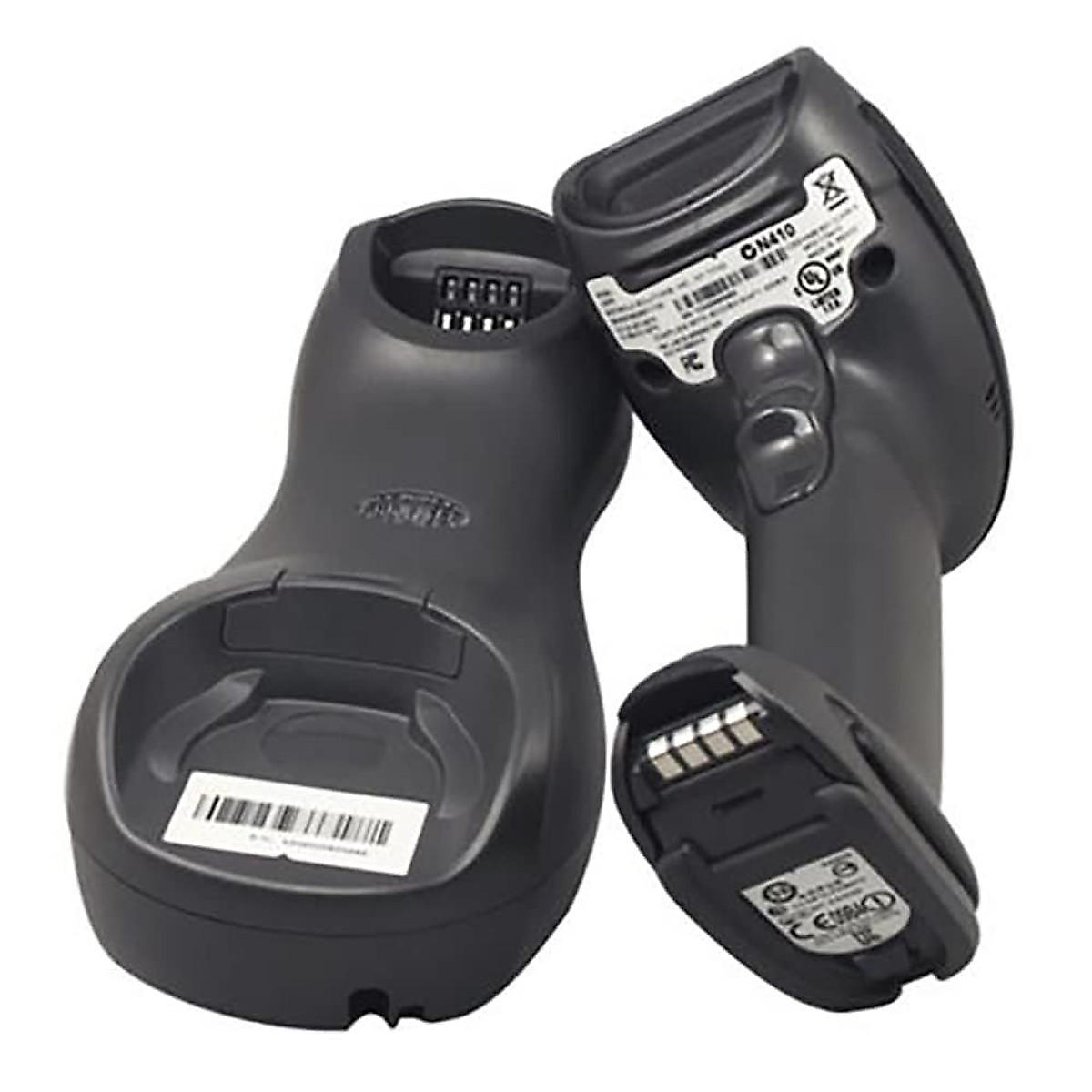 Zebra Symbol LI4278 Wireless Linear Imager Handheld Bluetooth Barcode Scanner, Black - Cordless, 547 scan/s1D, LED with Universal Docking Charger Cradle Standard Base - LI4278-SR20007WR - JTTANDS