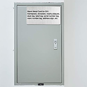 uxcell Blank Metal Card 100x50x0.4mm Brushed 201 Stainless Steel Plate for DIY Laser Printing Engraving Silver Tone 10 Pcs