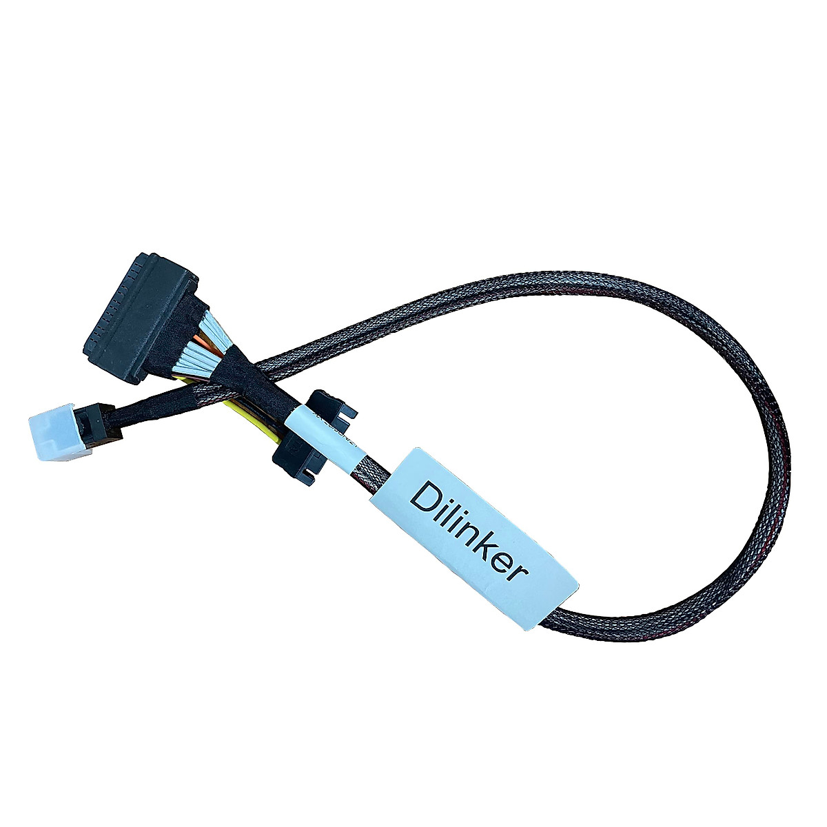 Dilinker 𝐃𝐢𝐋𝐢𝐧𝐤𝐞𝐫 50CM HD Mini-SAS(SFF-8643) to U.2 (SFF-8639) NVMe SSD Cable