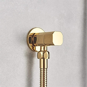 MINJING Bidet Faucet, Brass Shower Tap Washer Mixer Single Cold Water Shower Sprayer Head Tap Toilet Faucets Toilet Hand Bidet Faucet