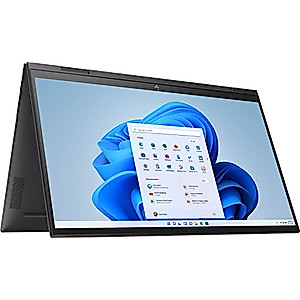 HP Envy x360 15.6" FHD IPS Touchscreen Laptop (AMD Ryzen 5 5500U 6-Core, 8GB RAM, 1TB PCIe SSD, AMD Radeon, Backlit KYB, Fingerprint, WiFi 6, Bluetooth 5.2, HD Webcam, Win 11 Home) with Hub