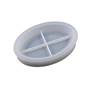 DIY Crystal Lace Oval Striped Coffee Tray Mold Epoxy Fruit Plate Mat Coaster Silicone Mold for Wine Tray Storage Box