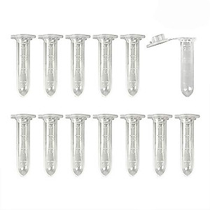 Centrifuge Tubes 200 Pack 2ml Polypropylene Clear Graduated Mirco Test Tubes with Snap Cap for Sample Storage Container No-Leak