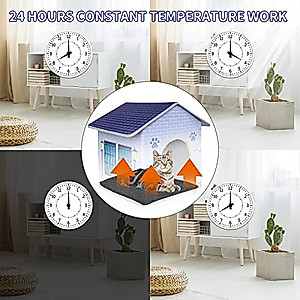 Heated Cat Houses for Indoor/Outdoor Cats with Heated Cat Bed Providing Safe Feral Cats, Easy to Assemble