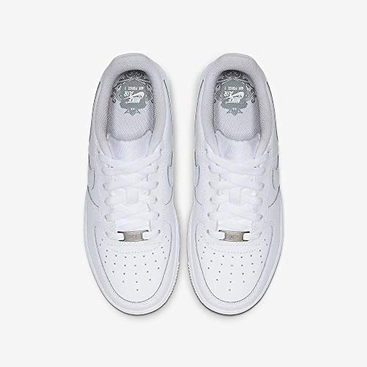 Nike Air Force 1, White/White, 6 US Unisex Little Kid