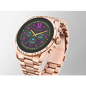 Michael Kors Gen 6 Bradshaw Stainless Steel Smartwatch Fitness Tracker , Rose Gold Tone-MKT5133V