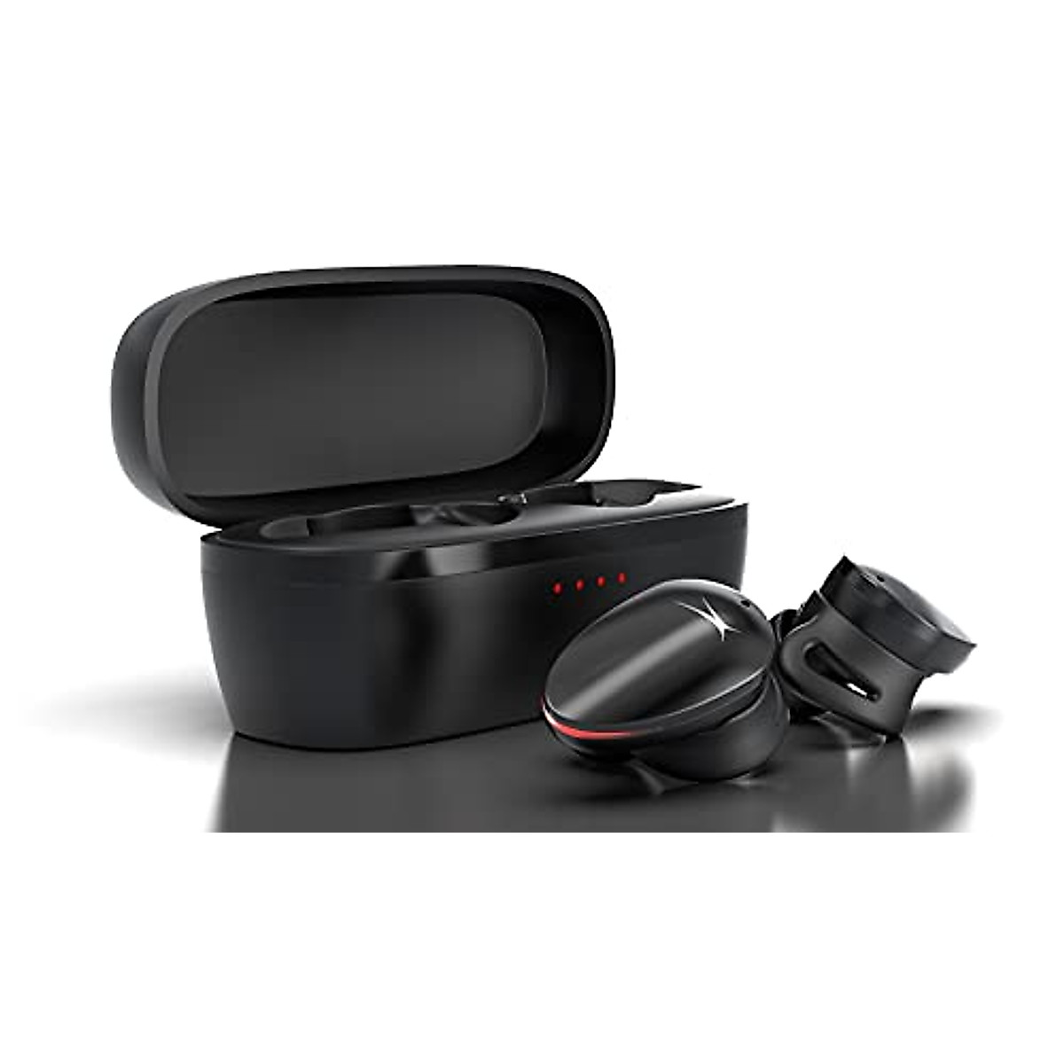 Altec Lansing Noise Cancelling Bluetooth Wireless Earbuds, Mini in Ear Headphones with Microphone, TWS NanoBuds Sweatproof and Water Resistant, 7 Hour Playtime for Sports and Workouts (Charcoal Grey)