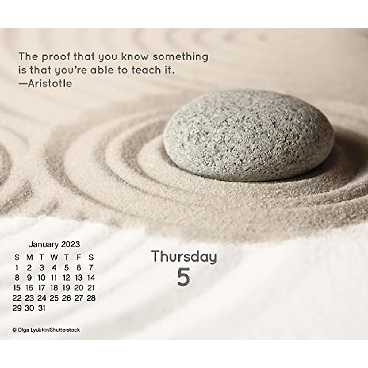 2023 Zen Day-at-a-Time Box Calendar