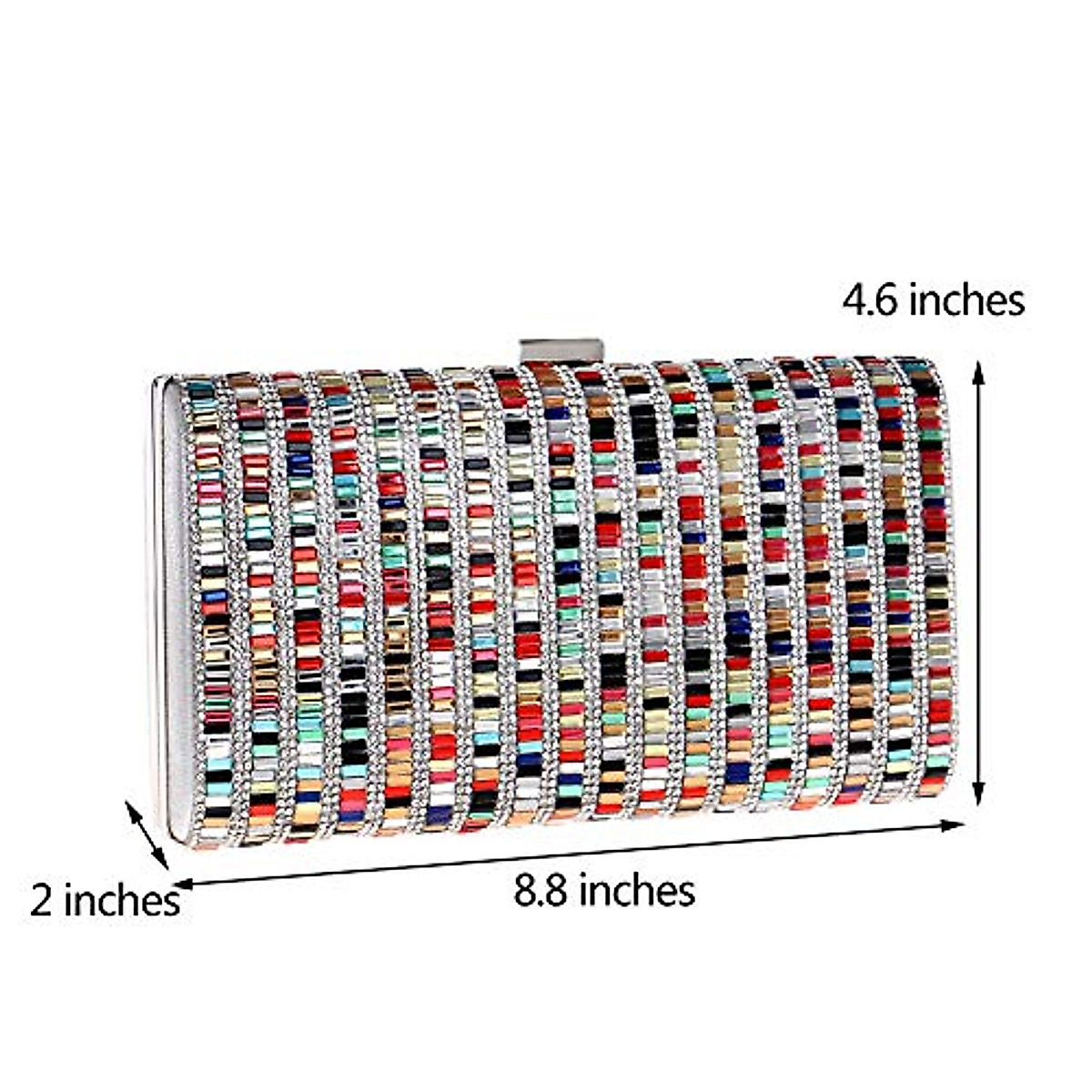 Clutches For Womens Evening Bags Purse Chain Dress Handbags Diamonds Wedding Multi Color