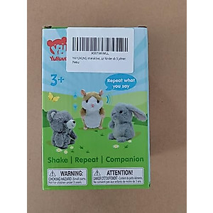 YH YUHUNG Talking Bunny Plush Toy, Electronic Plush Toys Talking Rabbit Repeats What You Say, Easter Basket Stuffers for Toddler