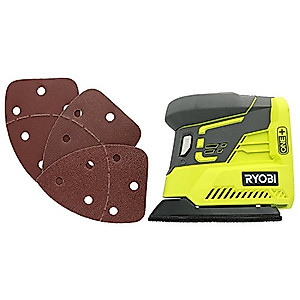 Ryobi P401 One+ 18-Volt Corner Cat Finishing Sander w/ Included Sandpaper (Battery Not Included / Sander Only)