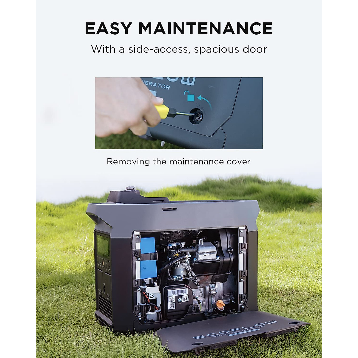 EF ECOFLOW 1800W Dual Fuel Smart Generator with Both LPG and Gas Powered Support, Smart Control, for Home Battery Backup, Emergency, Applicable for DELTA Pro/DELTA Max/DELTA 2/DELTA 2 Max