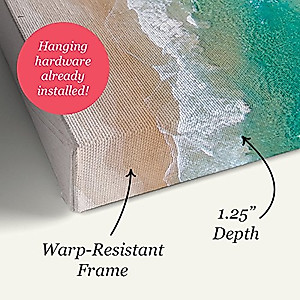 2 Piece Coral Canvas Wall Art Print Set, Beach Home Decor