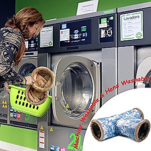 LeerKing Guinea Pig Tunnel 3 Way, Small Animal Hideout Toy Washable Canvas Fleece Tube Play Tunnel for Rats Ferret Bunny Gerbil Sugar Glider Chinchilla , Blue