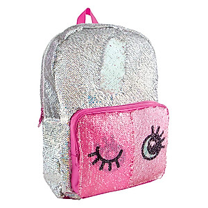 Fashion Angels Magic Sequin Silver Holographic with Reveal Backpack