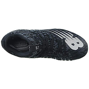 New Balance Women's BurnX2 Mid Cut Lacrosse Shoe, Black/White, 7 Wide