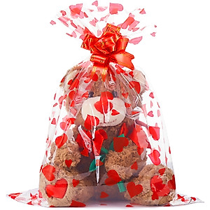 IKASA Bear Stuffed Animal Love Plush Toy with Bow for Valentine Day,Cute 10.6" Soft Plushie Small Toy,Valentine’s Day Gifts for Girlfriend (Bear)