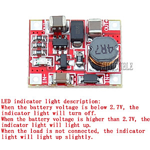 AIHJCNELE 3Pcs RT9266 DC Boost Module 1V~5V 3V 3.7V to 5.1V 5.2V 1A Single Lithium Battery Step Up Power Board DIY Portable Source Charger Repair Accessories with LED Indicator Light (RT-9266)