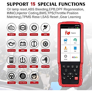2024 Upgrade LAUNCH CRP429C Elite Android All System OBD2 Scanner with 15 Reset,Lifetime Free Online Update,ABS Bleeding,Injector Coding/Oil/Throttle/EPB/BMS/D-P-F/SAS/IMMO/TPMS Reset/Gear Relearn.etc