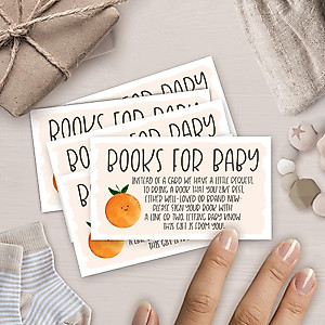 m&h invites 50 Little Cutie Books for Baby Shower Request Cards - Invitation Inserts - Gender Neutral or Girl Baby Shower