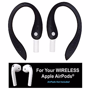 EARBUDi Earhooks Compatible with Your Wireless Apple AirPods | Black