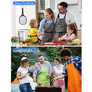 YISSVIC Electric Fly Swatter Bug Zapper Racket Rechargeable Mosquito Killer LED Light for Indoor Home Office Backyard Patio Camping