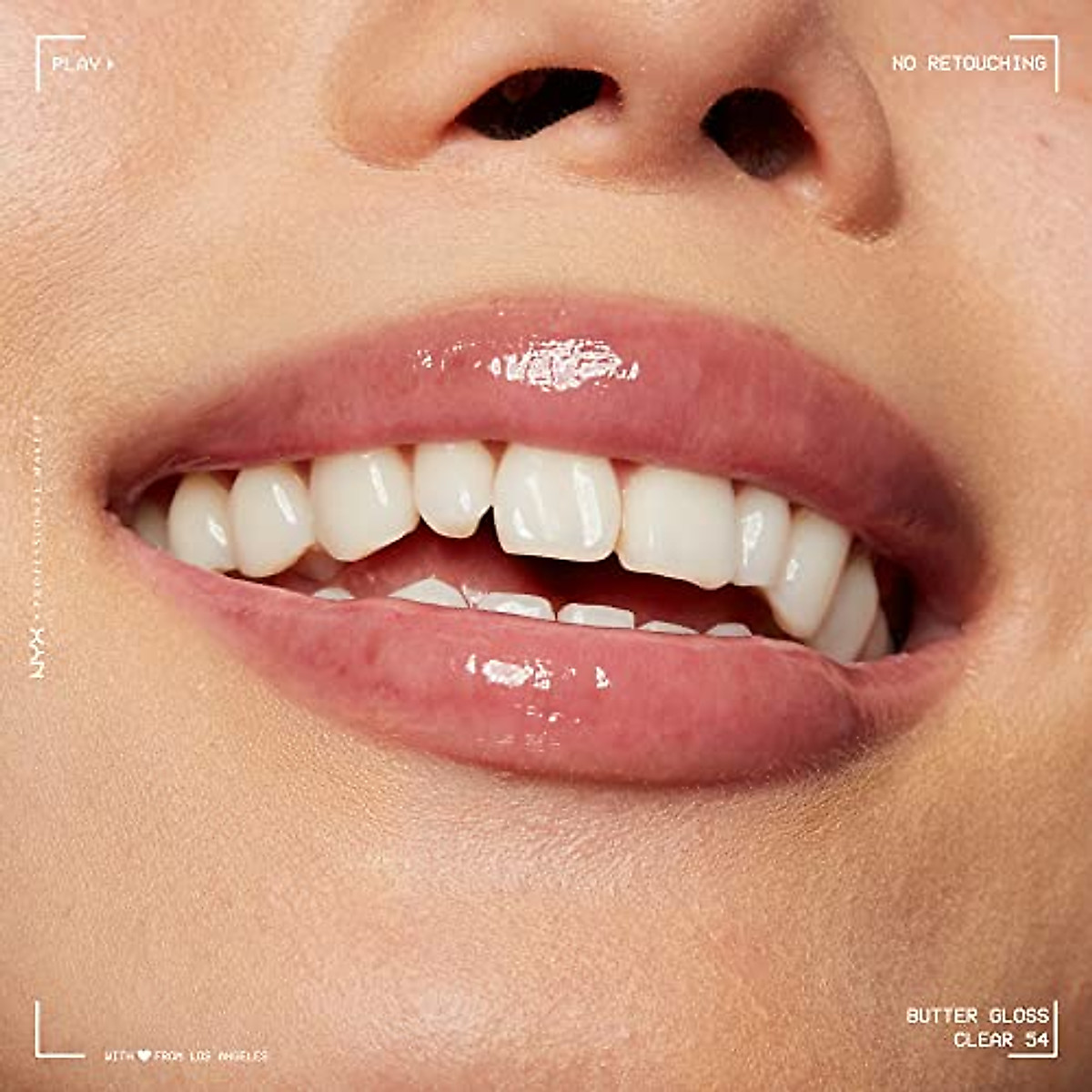 NYX PROFESSIONAL MAKEUP Butter Gloss, Non-Sticky Lip Gloss - Sugar Glass (Clear)