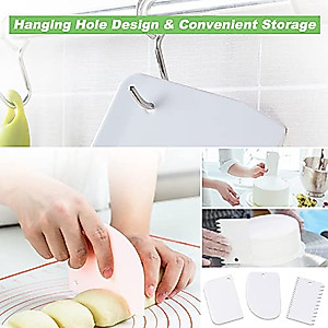 Suuker 11 Inch Rotating Cake Turntable,Professional Plastic Revolving Cake Stand with 3 Cake Scrapers for Pastries,Cupcakes and Cake Decorations,Baking Cake Decorating Kits Supplies(White)