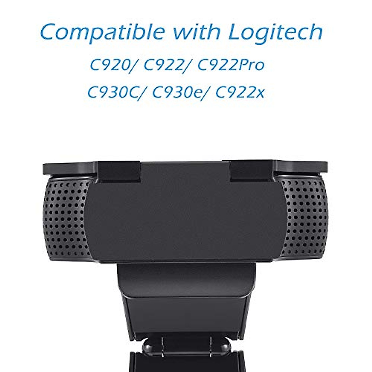 CloudValley Webcam Cover for Logitech C920/ C920x/ C922x/ C930e/ C922/ C920 HD Pro Stream Webcam, Camera Cover to Protect Lens and Security, Black