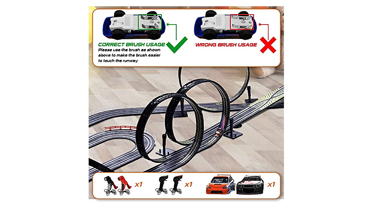 High-Speed Slot Car Race Track for Kids - Dual Racing Fun