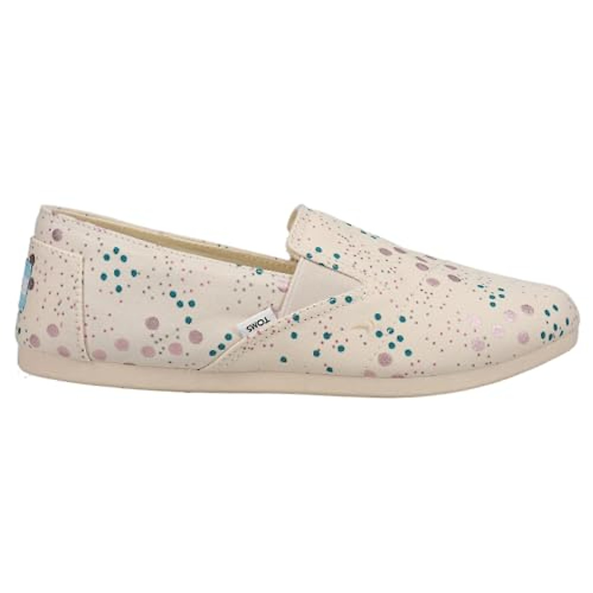 TOMS Women's Redondo Loafer Flat, Birch Super Bloom Dot Print, 12