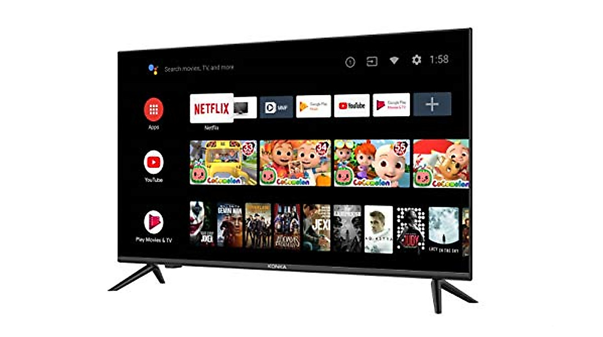 KONKA 40-Inch 1080p Full HD Smart TV with Android & Voice Remote