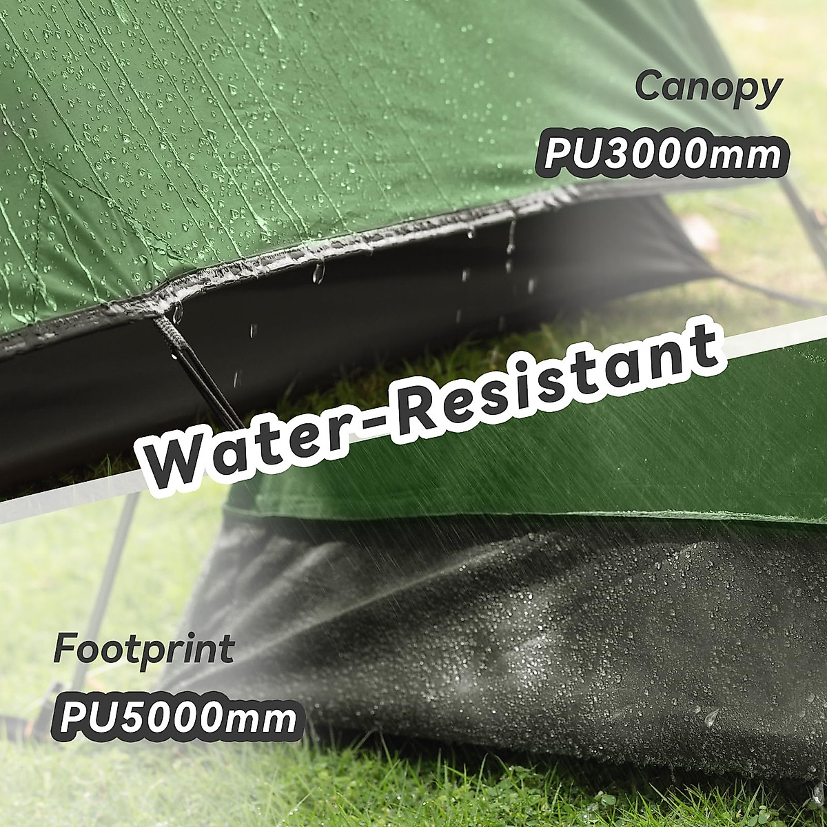 Forceatt Camping Tent-2 Person Tent, Waterproof & Windproof. Lightweight Backpacking Tent, Easy Setup, Suitable for Outdoor and Hiking Traveling