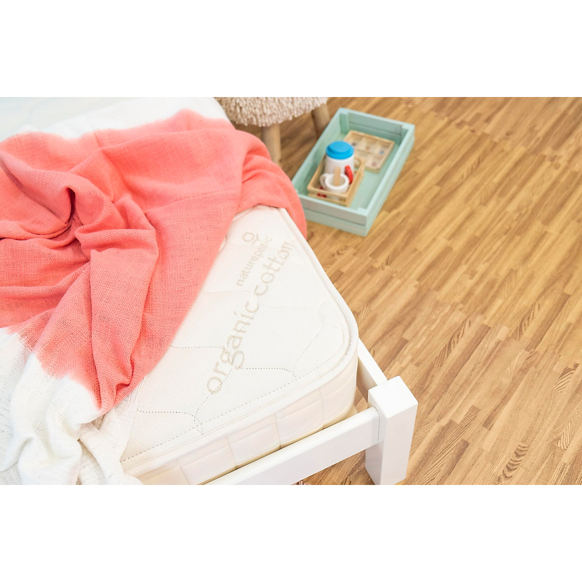 Naturepedic 2-in-1 Organic Kids Mattress - Full Mattress with Quilted Top and Waterproof Layer - Firm Mattress for Kids - Universal Comfort Mattress for Trundle Bed and Bunk Bed