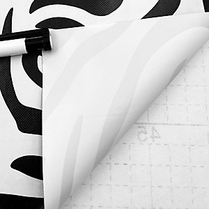 SimpleLife4U Self Adhesive Furniture Protect Paper Moisture Proof Shelf Liner 300cm,Zebra Stripe Valentine's Day Gift