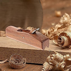 OSALADI Wood Hand Plane Mahogany Angle Handheld Planer Portable Shoulder Plane Small Hand Planer Wood Shaving Tool Hand Planes for Woodworking Bench Plane Trimming