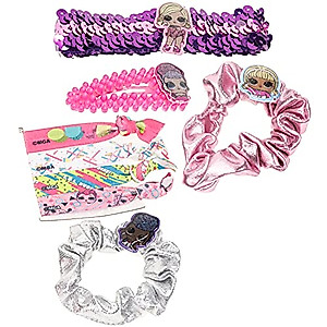 L.O.L Surprise! Townley Girl Backpack Cosmetic Makeup Gift Bag Set includes Hair Accessories and Clear PVC Back-pack for Kids Girls, Ages 3+ perfect for Parties, Sleepovers and Makeovers