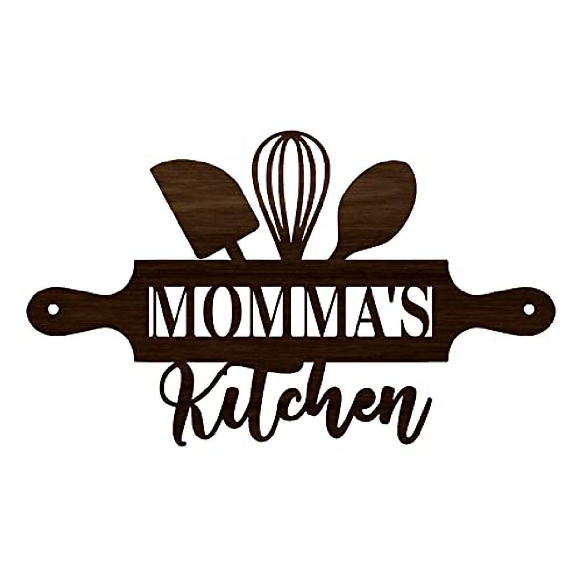 Pandy's Toy Box, Personalized Kitchen Wood Sign Moms Name Wall Art