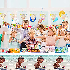 GANKTOWCOY 3 Pieces Moana Tablecloths Moana Table Moana Plastic Table Covers for Immerse Yourself in The Enchanting World of Moana Birthday Party Decoration Supplies