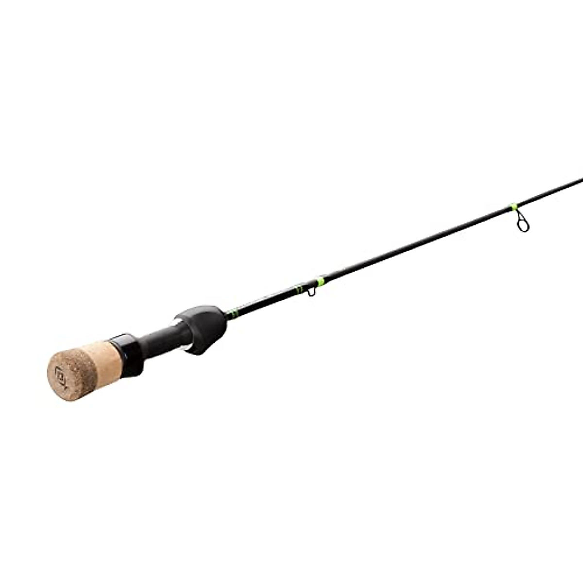 13 FISHING - Tickle Stick - Ice Fishing Rod - Gen 3 - 38" L (Light) - Hole Hopper Rod - 1/16-1/8oz - PC2 Flat-Tip Blank - TS3-38L Black