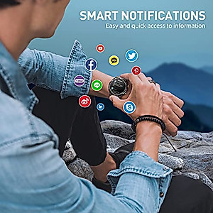 PUREROYI Smart Watch, 5ATM Waterproof Military Smart Watches for Men with Bluetooth Call (Answer/Dial Call), 1.39'' Outdoor Tactical Fitness Tracker Watch with 111 Sports Moeds for Android iOS Phone