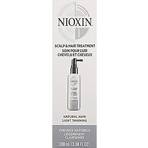 Nioxin System 1 Scalp & Hair Treatment, Natural Hair with Light Thinning, 3.4 oz