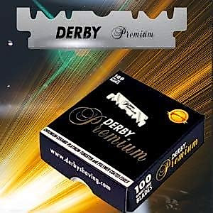 500 "Derby Premium" Single Edge Razor Blades for straight razor