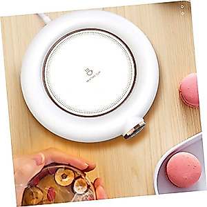 Luxshiny 1pc Coaster USB Coffee Warmer Cup Warmer Electronic Coffee Cup Warmer Heater Coaster Tray Pad Warmer Insulation Cup Heater USB Heating Coaster Coffee Mug Warmer Office Warm Pad