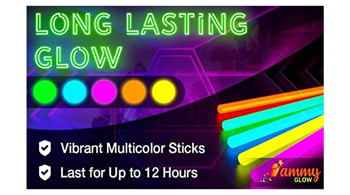 Glow Sticks Bulk - 205 Pcs for Unforgettable Parties