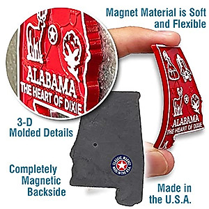 Original U.S. State Magnet Set by Classic Magnets, 51-Piece Vintage Magnet Set, Collectible Souvenirs Made in The USA