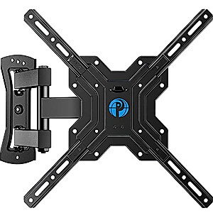 Pipishell TV Wall Mount Full Motion for Most 26-55 Inch TVs, Wall Bracket TV Mount with Articulating Swivel Tilt Leveling Holds up to 66lbs Max VESA 400x400mm for LED LCD OLED 4K Flat Curved Screen